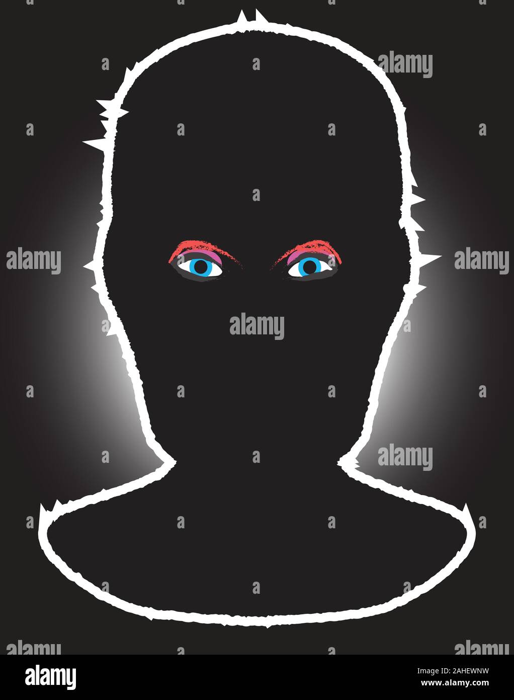 Black staring eyes Stock Vector Images - Alamy