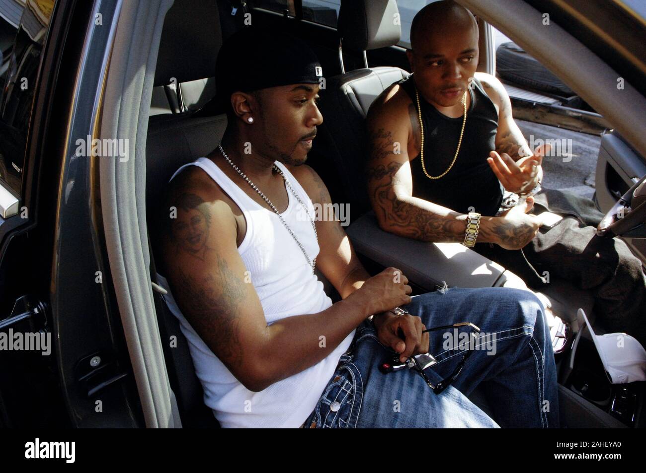 (L-R) Singer / Actor William Raymond Norwood Jr. aka Ray J and rapper ...