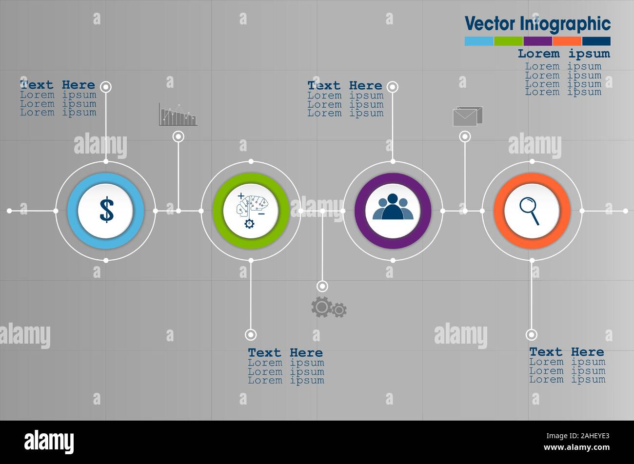 infographic workflow presentation - illustrate a strategy, business ...