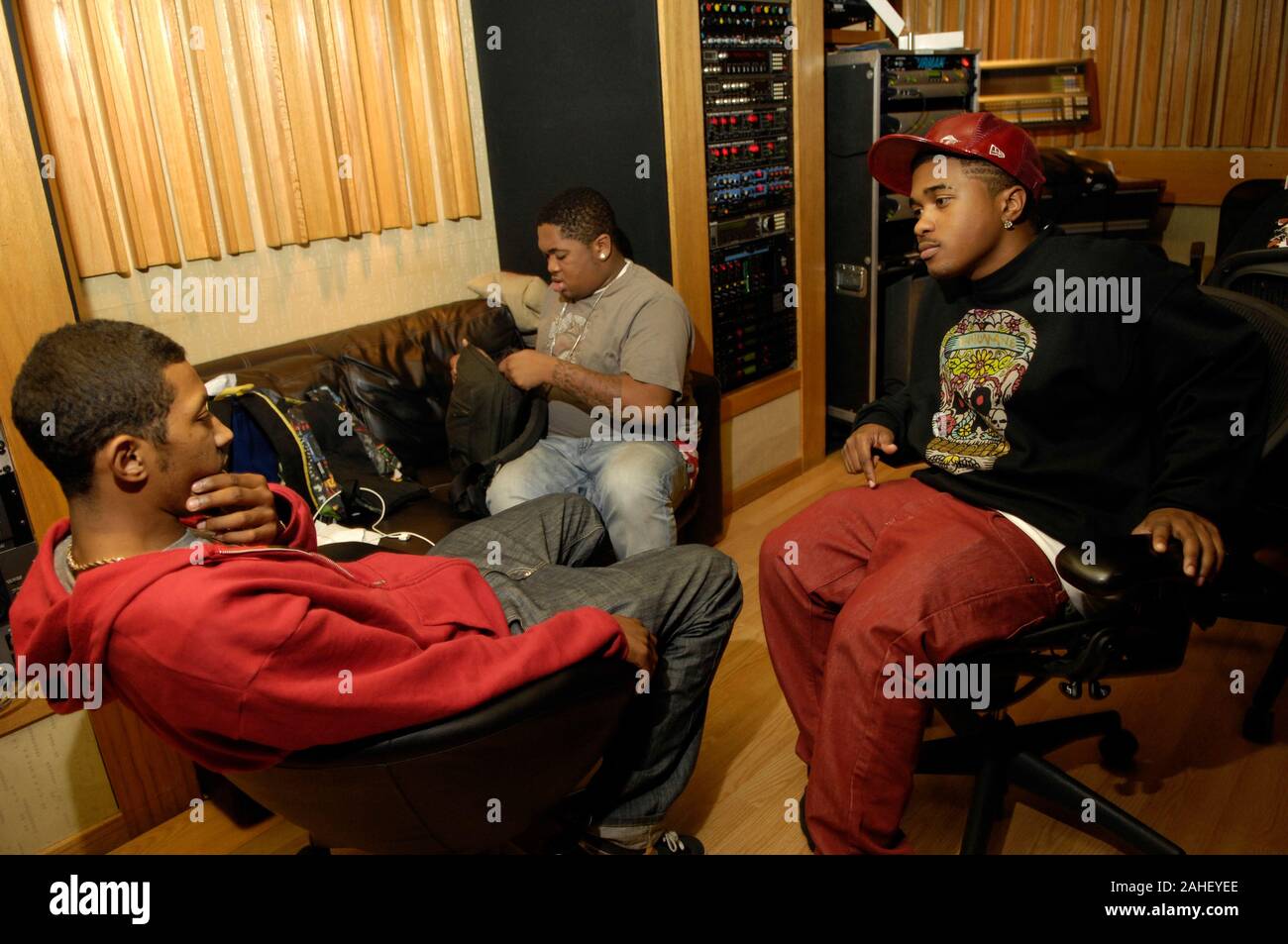 Rapper Dijon Shariff Thames aka Mann and producer DJ Mustard at a ...
