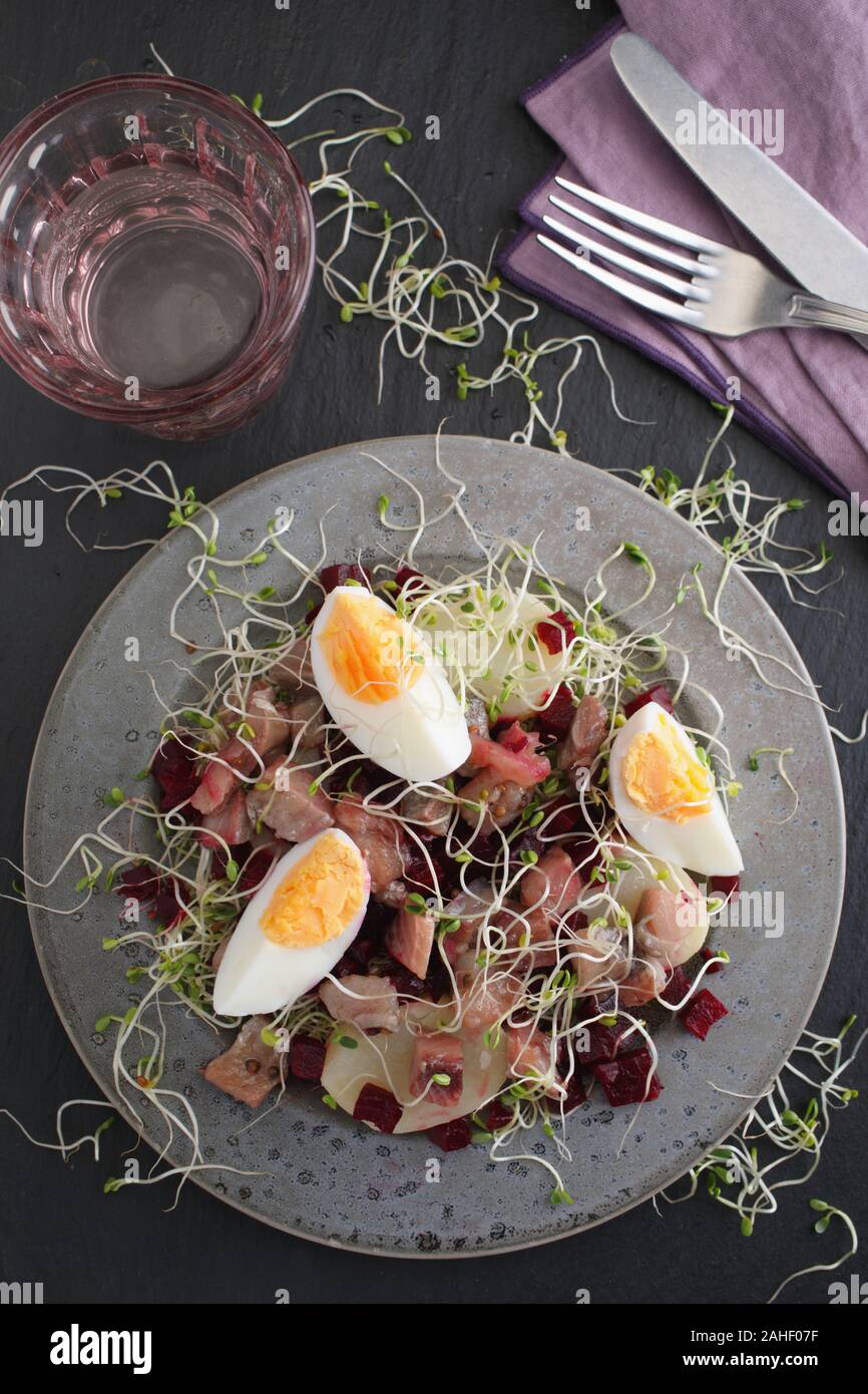 Beetroot salad appetizer hi-res stock photography and images - Alamy