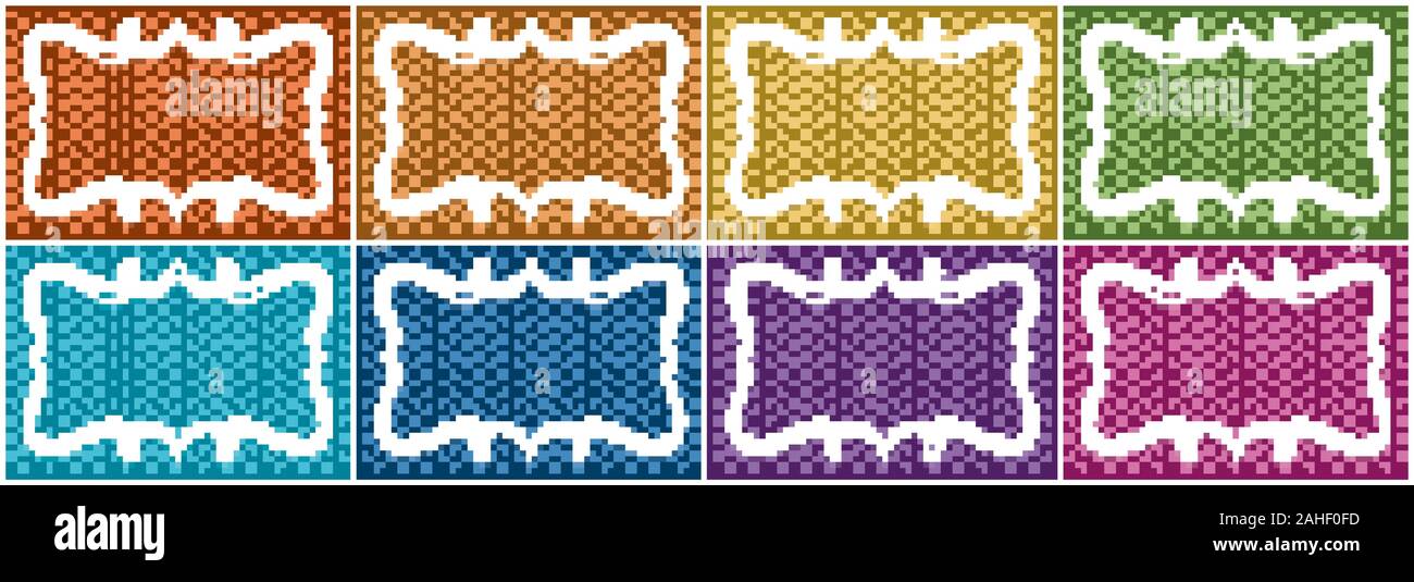 Background templates in eight colors illustration Stock Vector Image ...