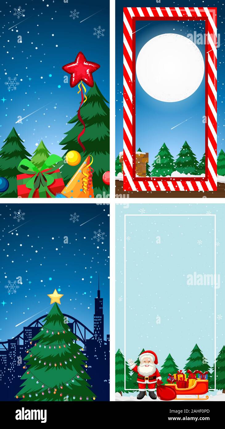 Background templates with christmas theme illustration Stock Vector ...