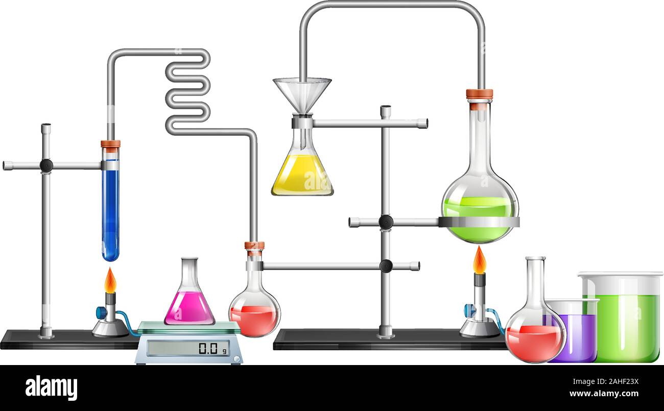 Science lab with many equipments illustration Stock Vector Image & Art ...