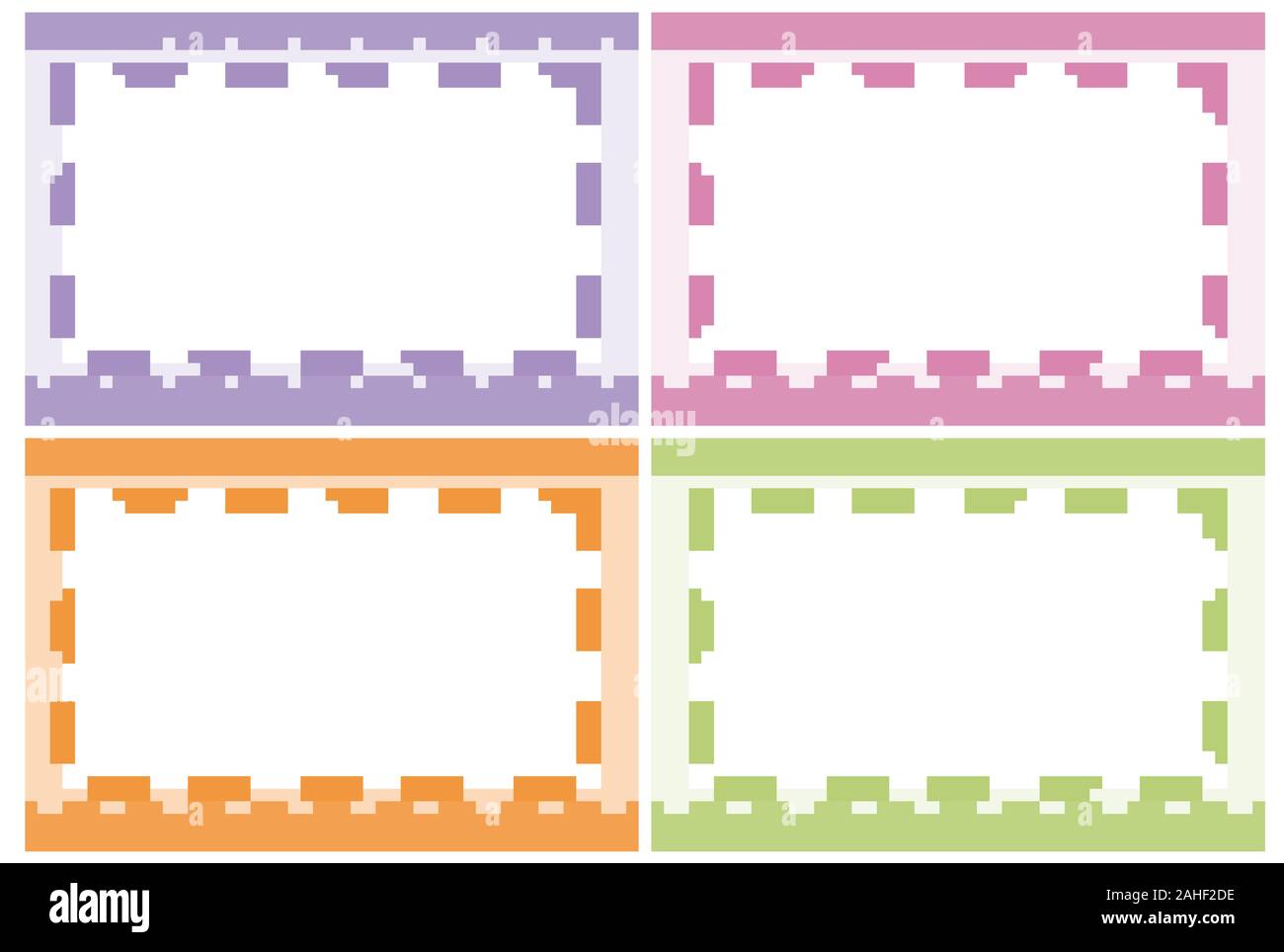 Background template with dash line frame illustration Stock Vector ...