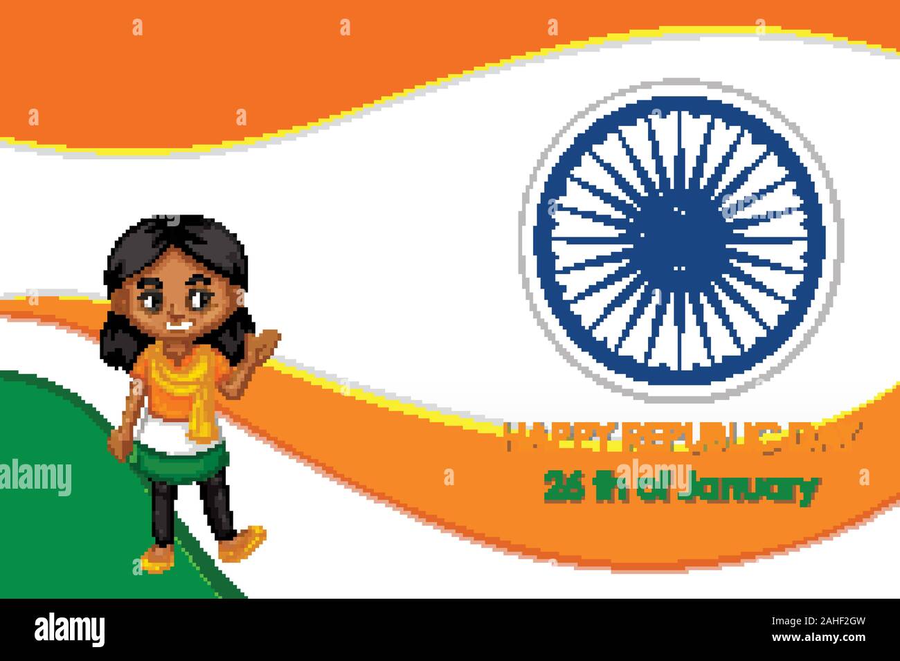 Public holiday poster design with happy kids illustration Stock Vector ...