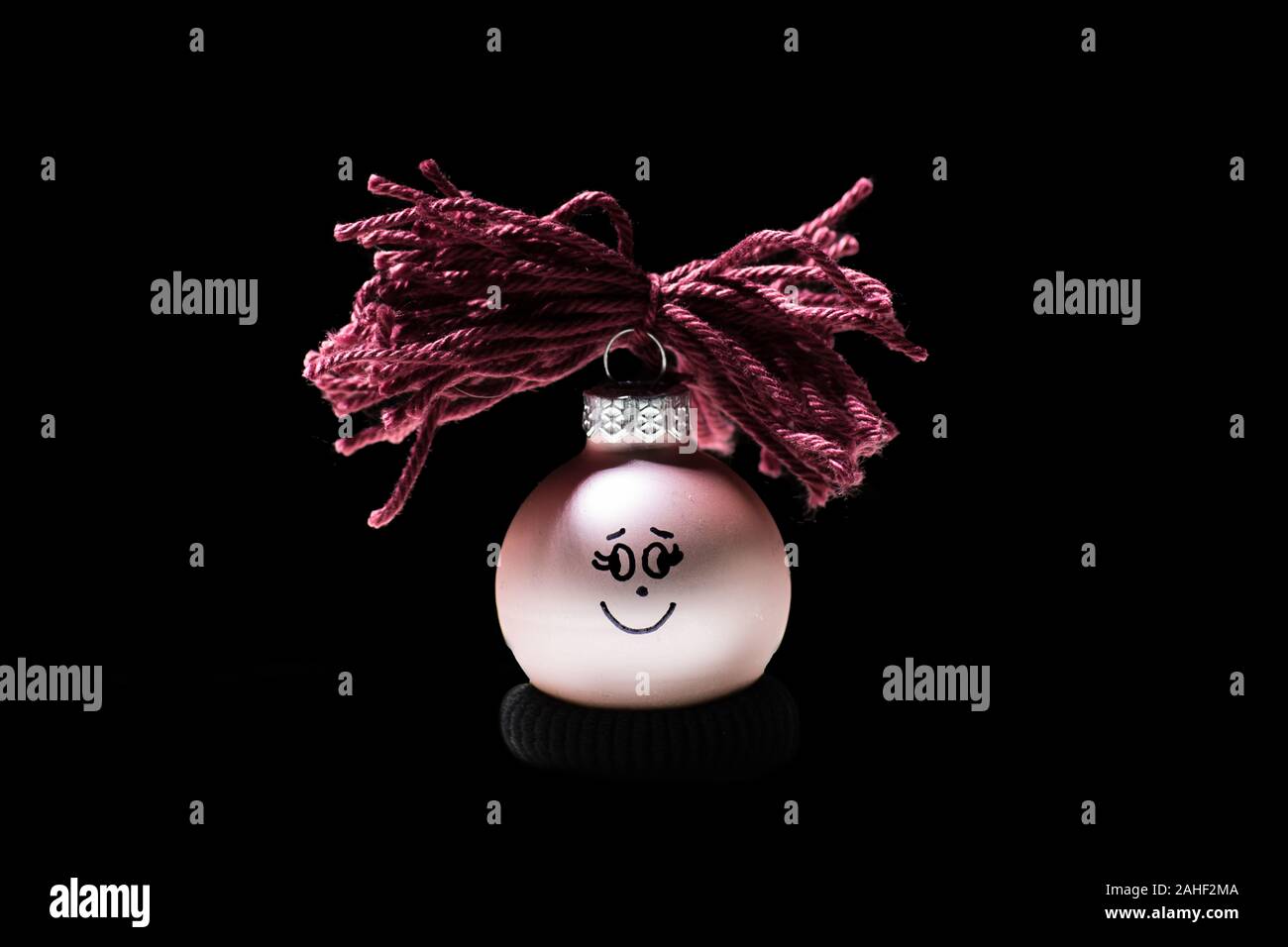 christmas tree decoration with faces Stock Photo - Alamy
