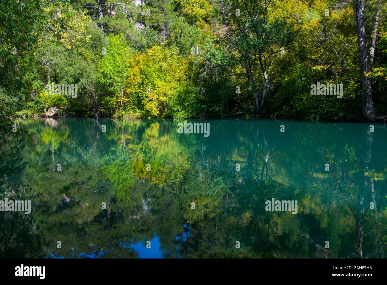 Reflections on water Stock Photo - Alamy