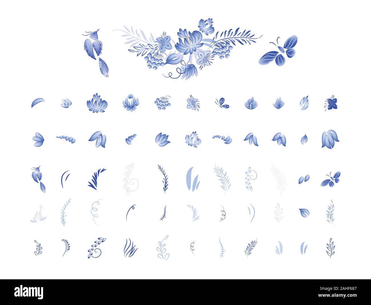 Traditional flowers Stock Vector Images - Alamy