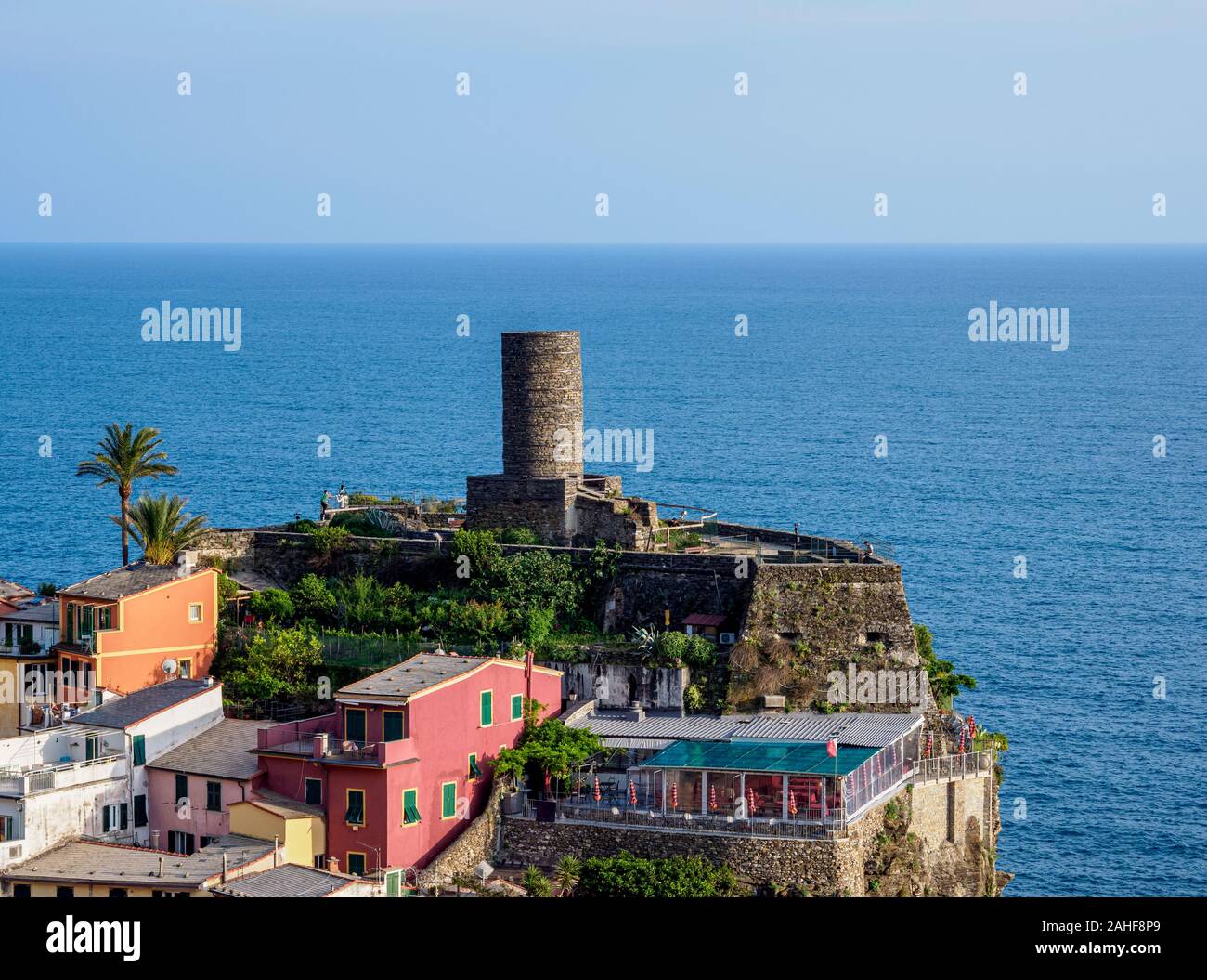 Doria Castle in Vernazza, Cinque Terre, UNESCO World Heritage Site ...