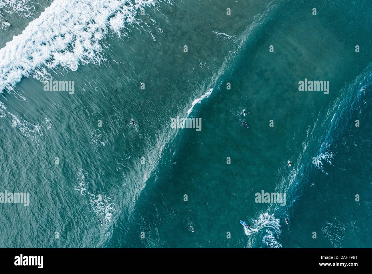 Surf and waves in the coast of Deba, in Basque Country Stock Photo - Alamy