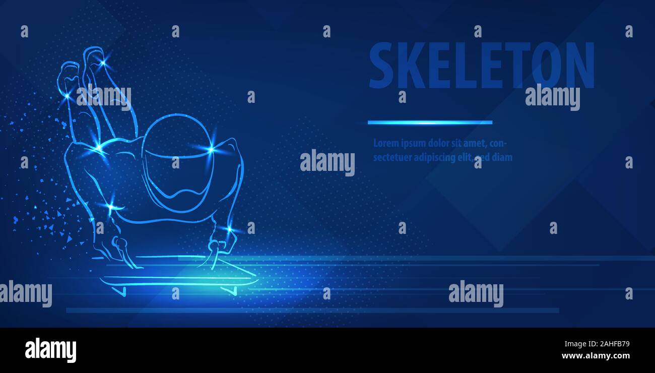 Olympic skeleton Stock Vector Images - Alamy