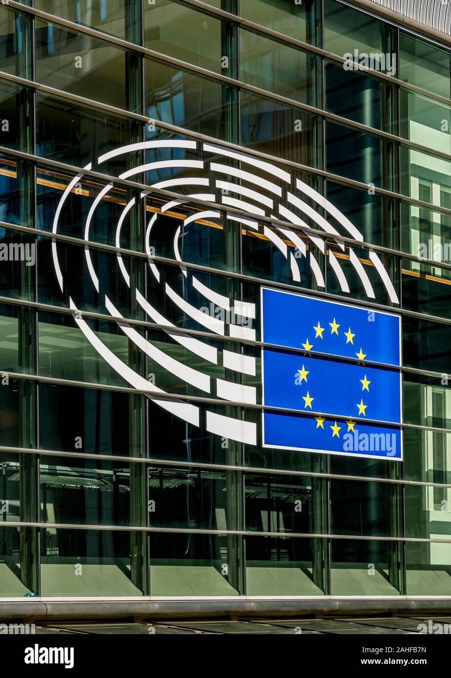 Belgium brussels european parliament detail hi-res stock photography ...