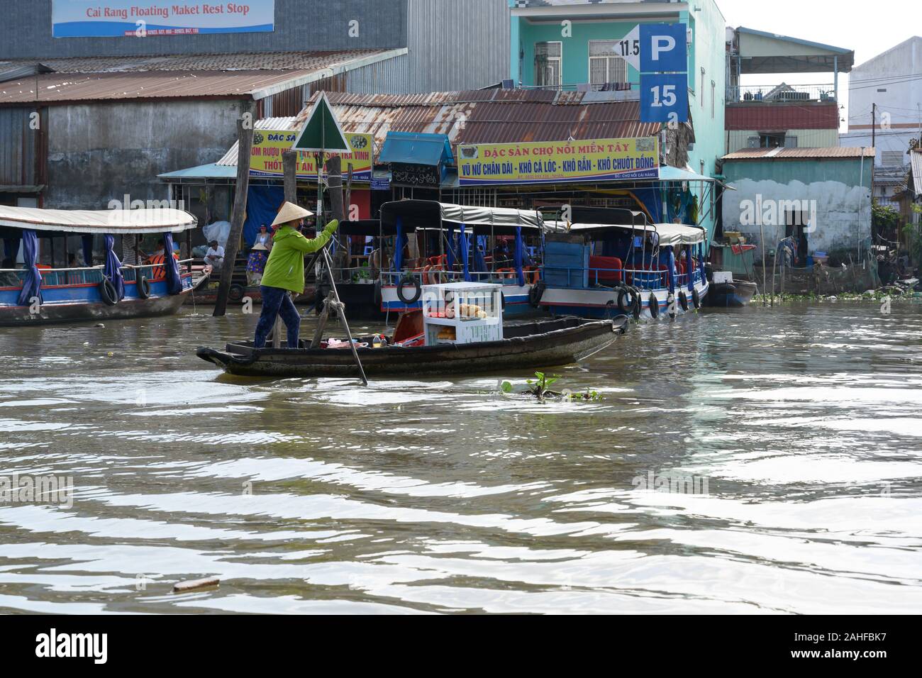Mekong Delta, South Vietnam, famous for its floating markets Stock ...
