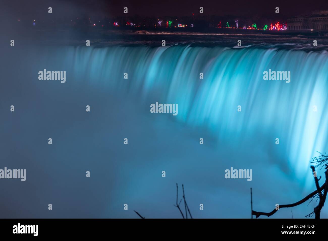 Colorful illuminated waterfalls flow hi-res stock photography and ...