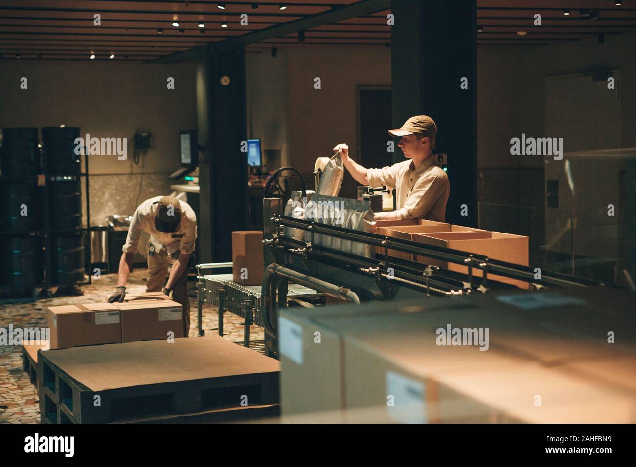 Processing factory coffee hi-res stock photography and images - Alamy