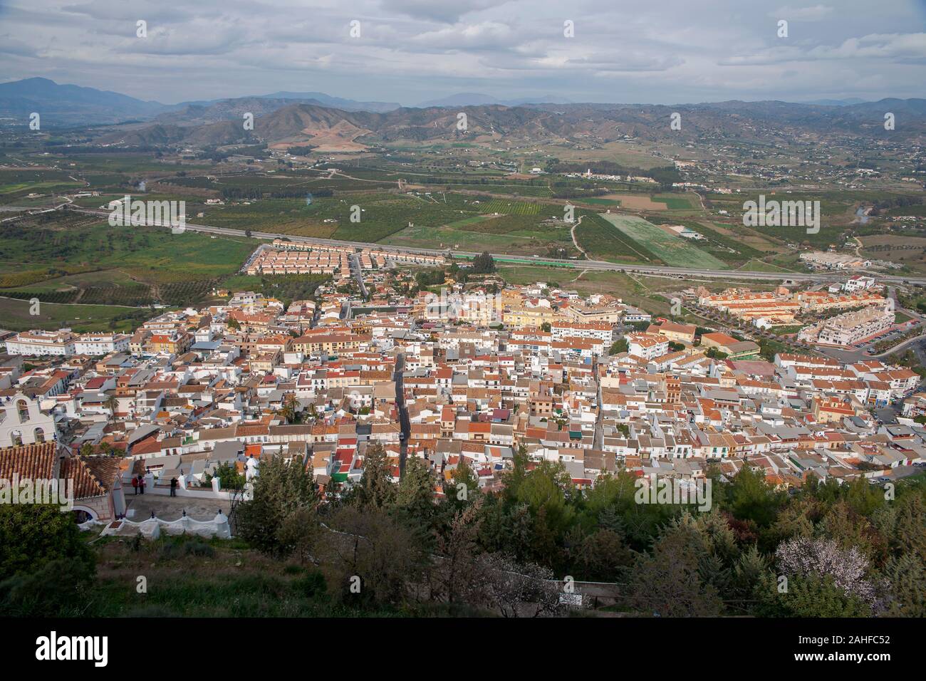 Villages in the province of Malaga, Cartama Stock Photo - Alamy