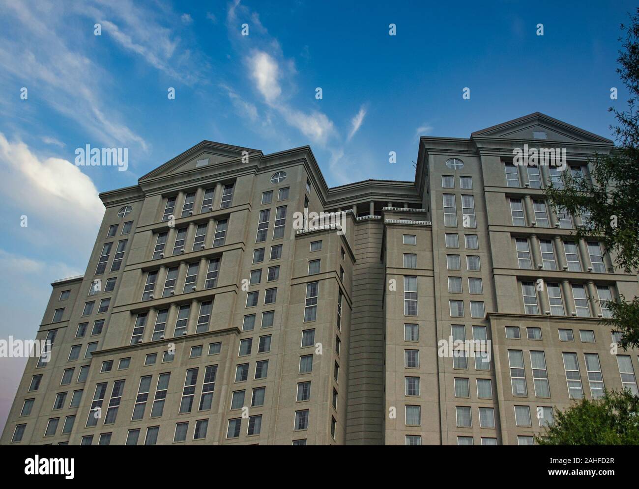 Massive Stone Hotel Stock Photo - Alamy
