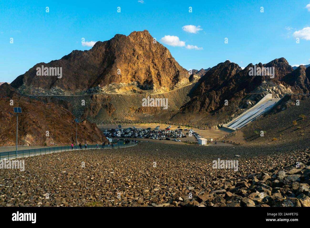 Dubai hatta dam, United arabic emirates - December 20th 2019: Hatta Dam ...