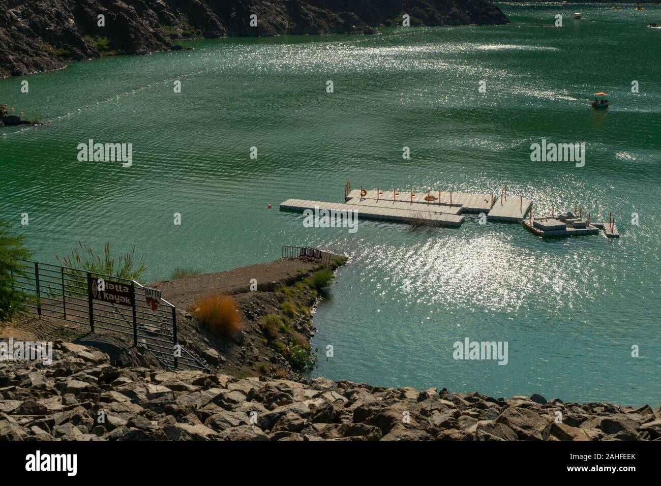 Dubai hatta dam, United arabic emirates - December 20th 2019: Hatta Dam ...