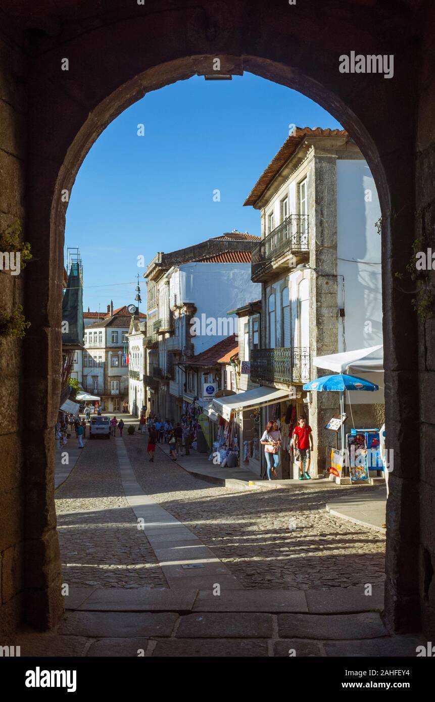 Valenca, Portugal : Old town as seen through one of the four gates on ...
