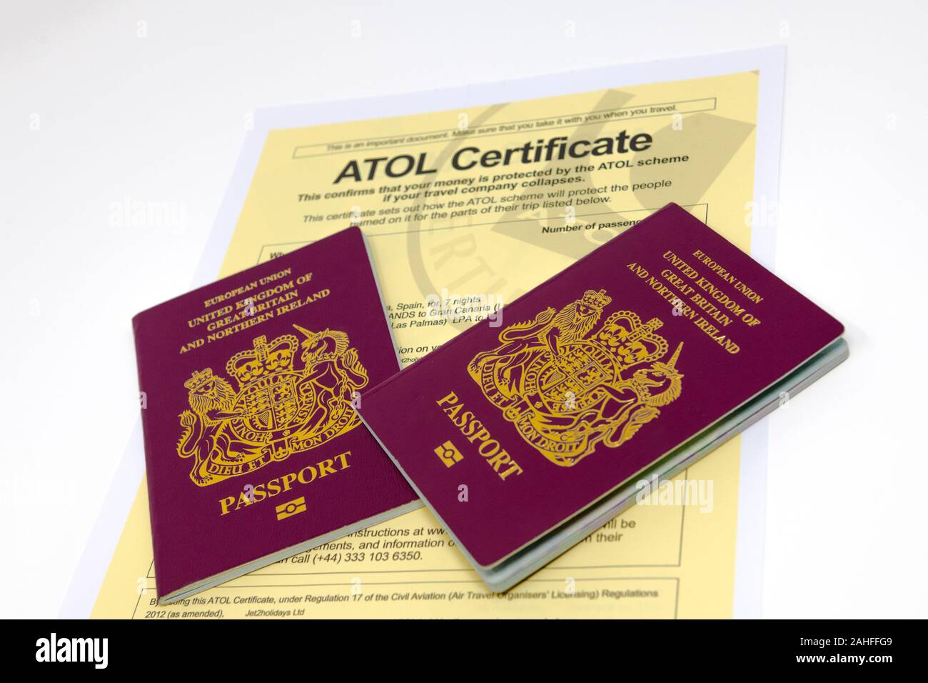 Atol Certificate High Resolution Stock Photography and Images - Alamy