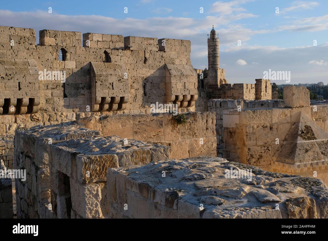 The fortified Tower of David, also known as the Jerusalem Citadel and ...