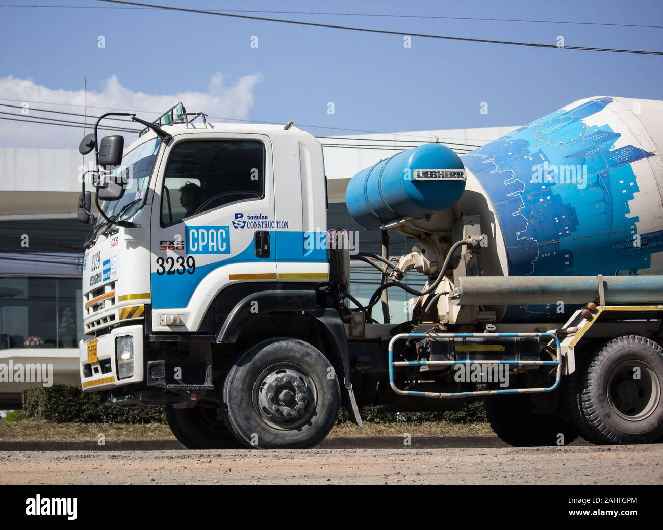 Chiangmai, Thailand - December 2 2019: Concrete truck of CPAC Concrete ...