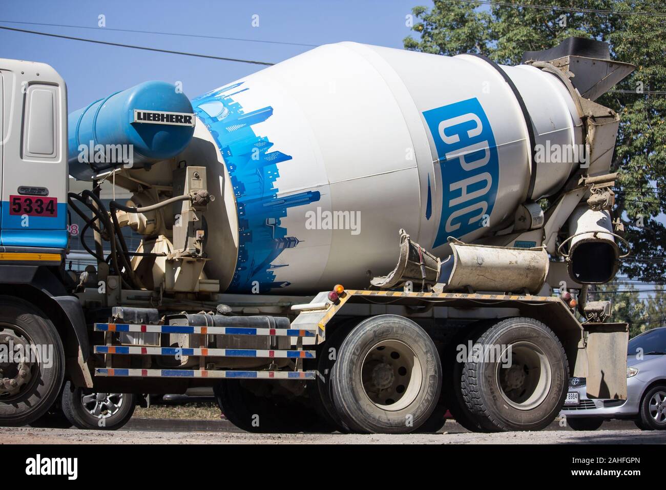 Chiangmai, Thailand - December 2 2019: Concrete truck of CPAC Concrete ...