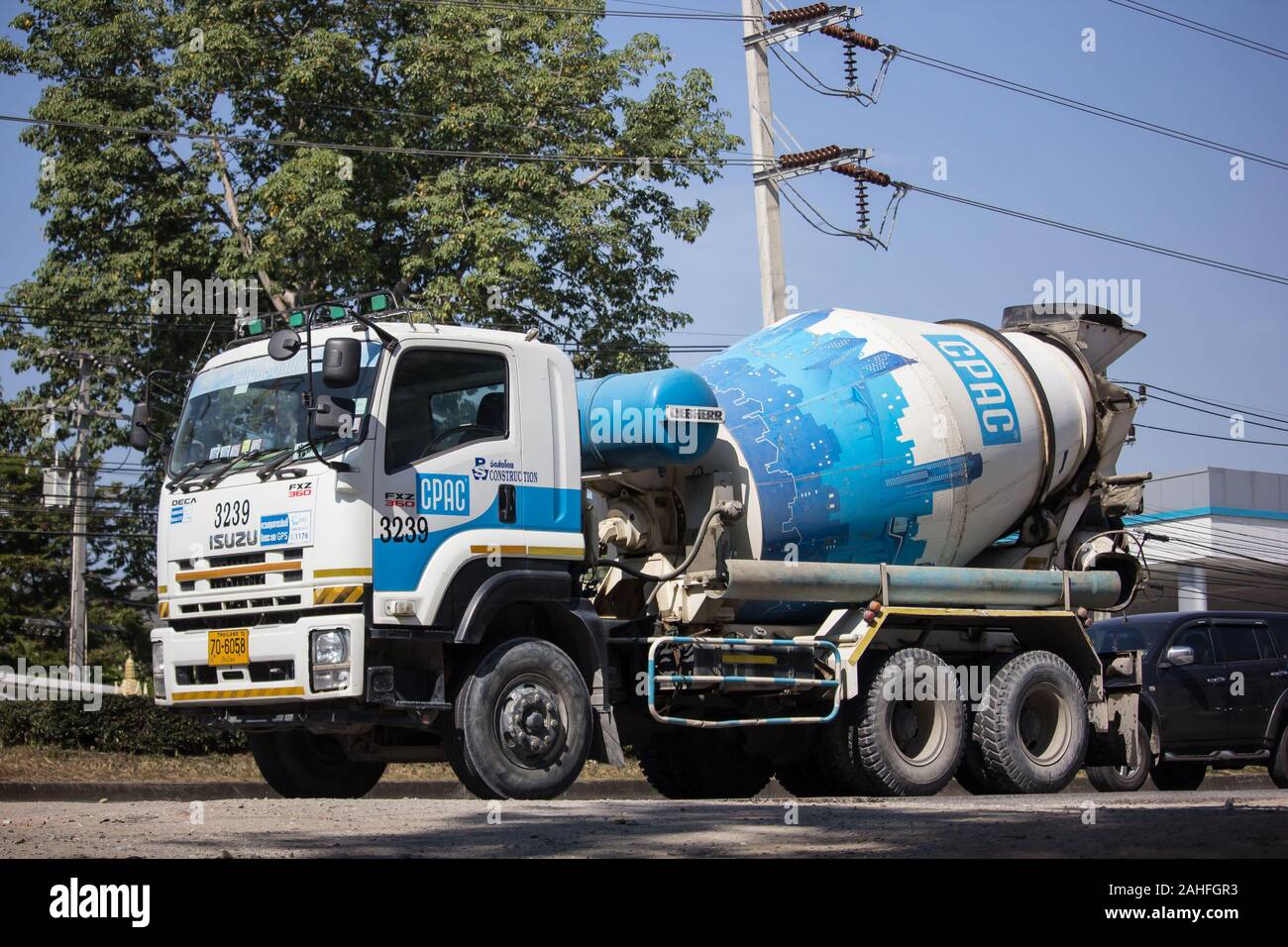 Chiangmai, Thailand - December 2 2019: Concrete truck of CPAC Concrete ...
