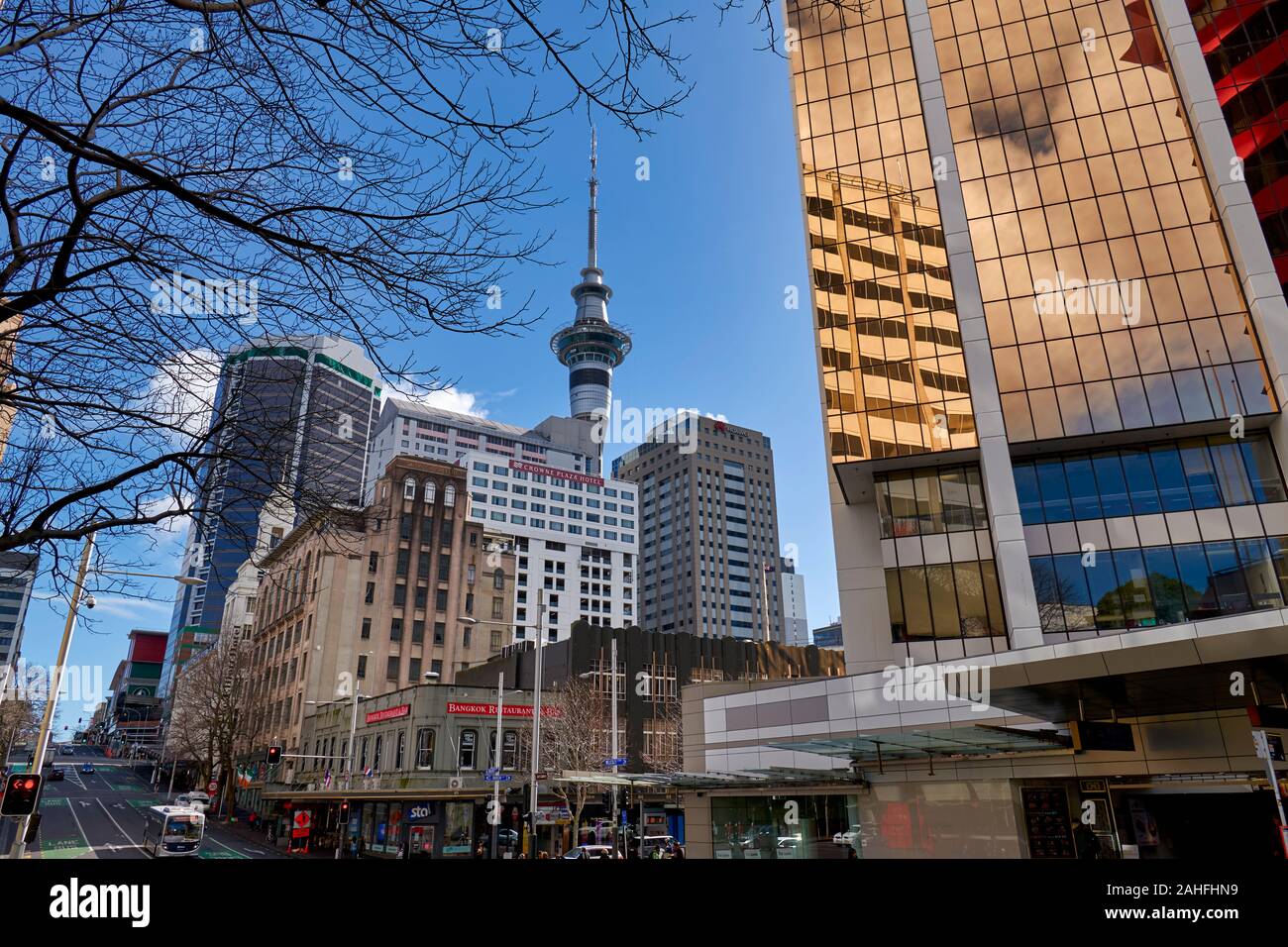Auckland Sky Tower Glass High Resolution Stock Photography and Images ...