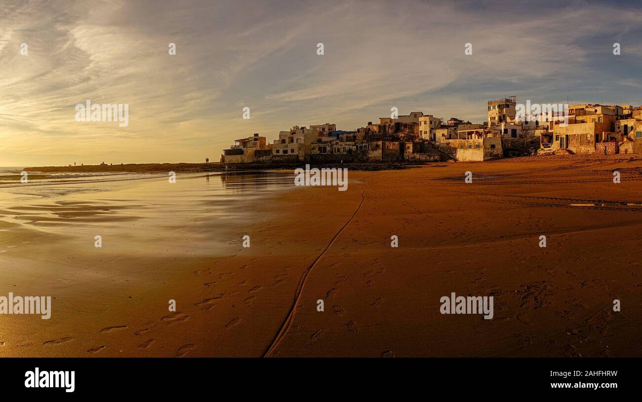 Plage Tifnit, a fishing village at the atlantic coast of south morocco ...