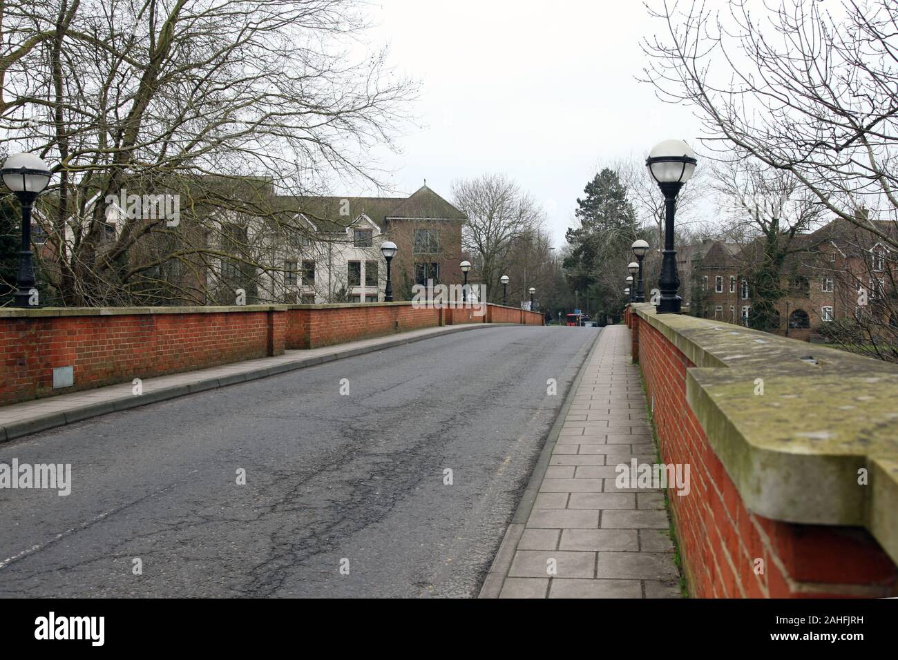 The Leatherhead Bridge in Leatherhead Town centre, rebuilt in 1783 by ...