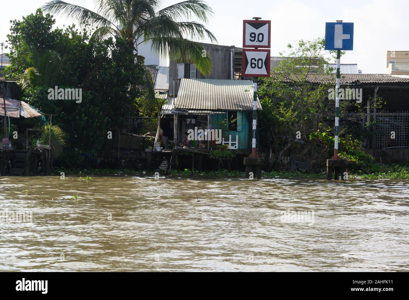 Mekong Delta, South Vietnam, famous for its floating markets Stock ...