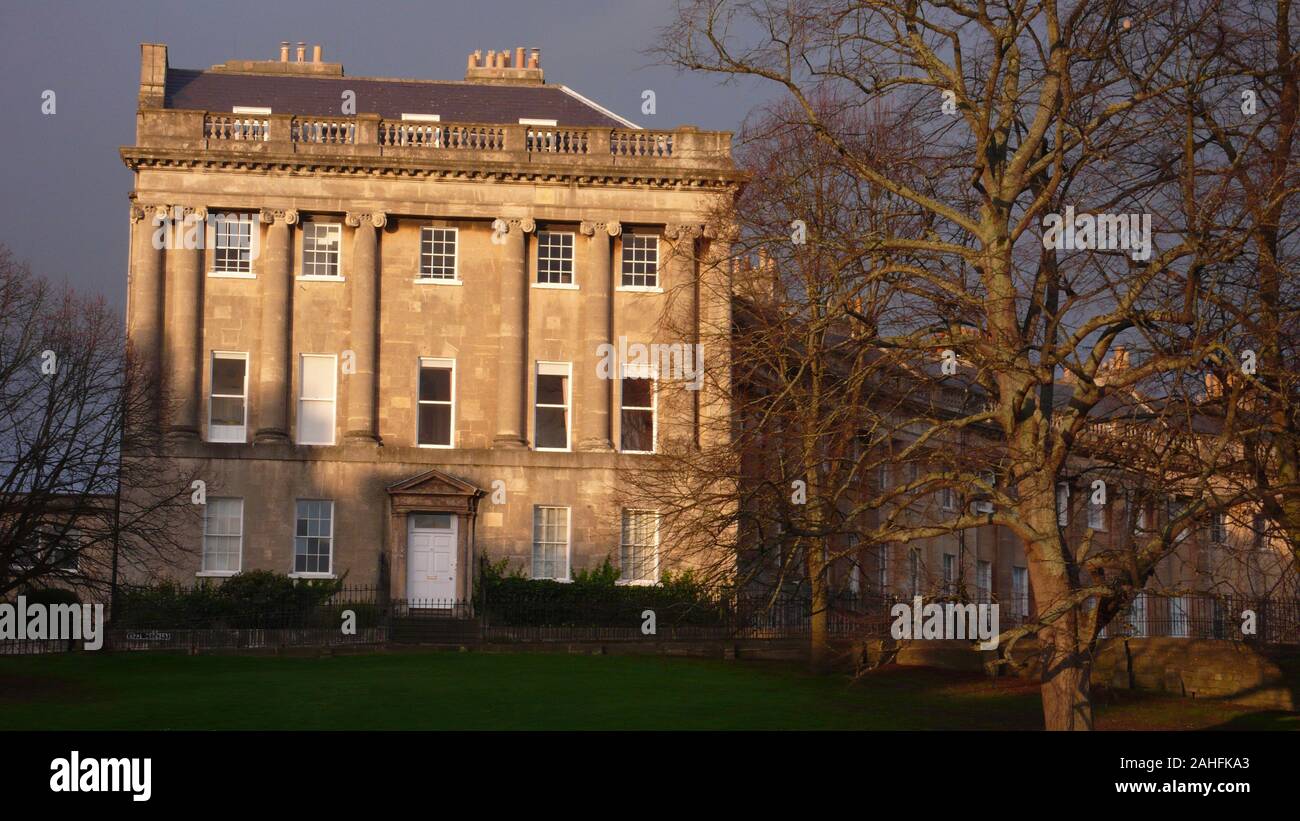 Georgian achitecture of The Crescent in Bath England Stock Photo - Alamy
