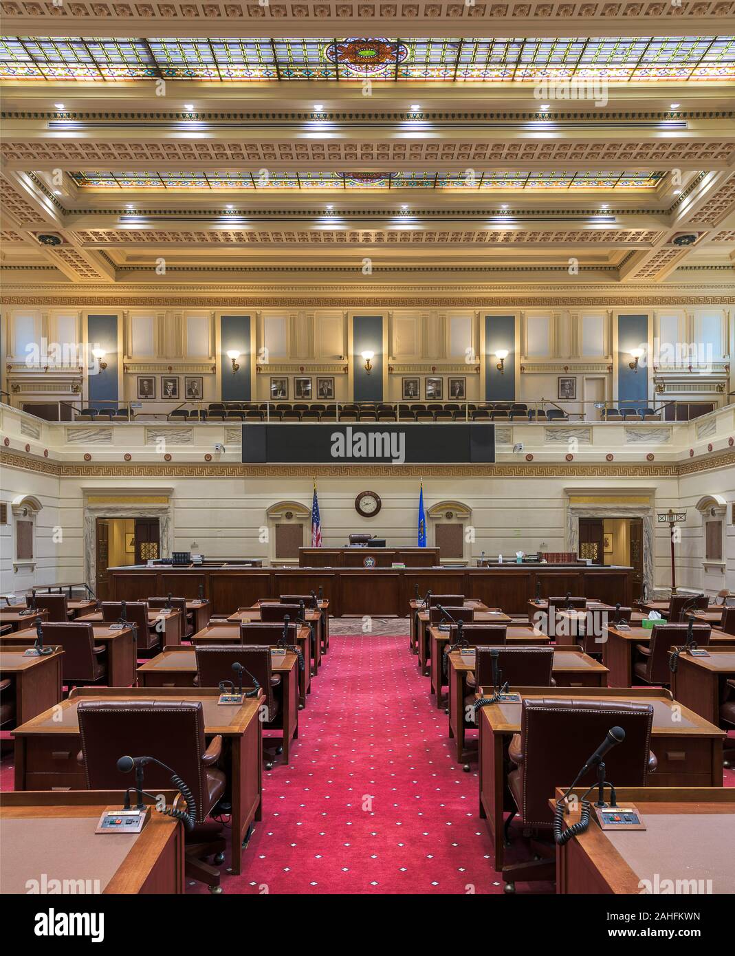 Empty Senate Chamber