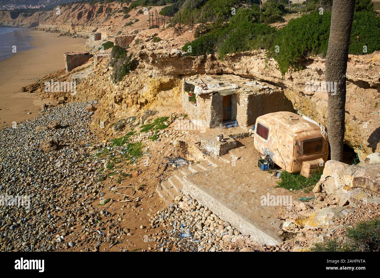 Surf shack near Taghazout, Morocco Stock Photo - Alamy