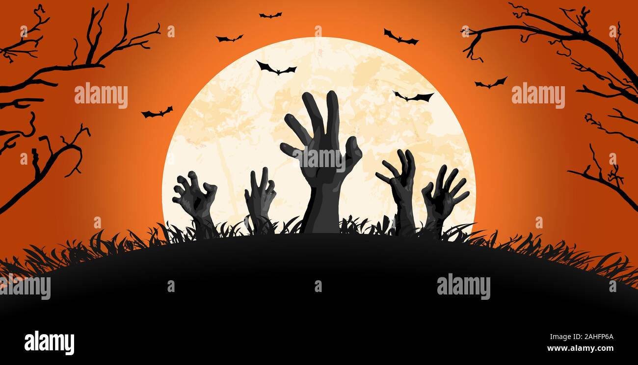 Zombie Hands Background