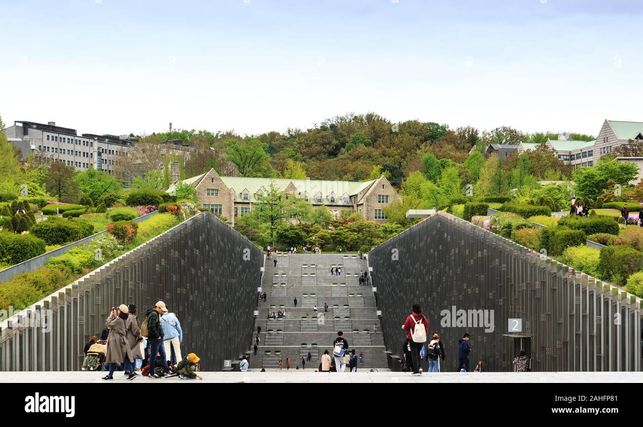 Seoul, South Korea-26 APR 2019: Ewha Womans University , Famous All ...
