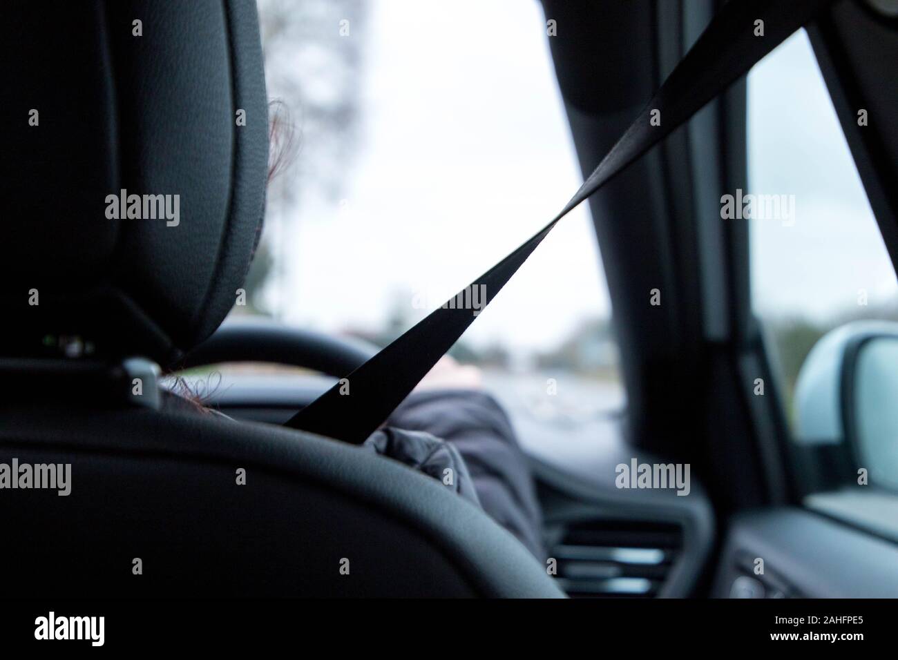Driver wearing seat belt hi-res stock photography and images - Alamy