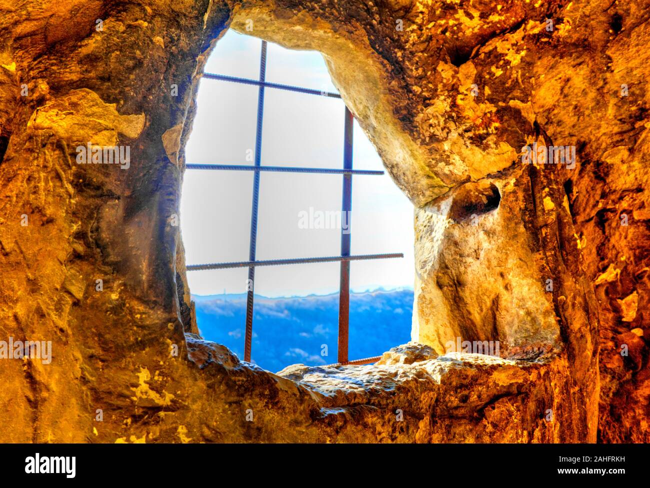 View from inside prison hi-res stock photography and images - Alamy
