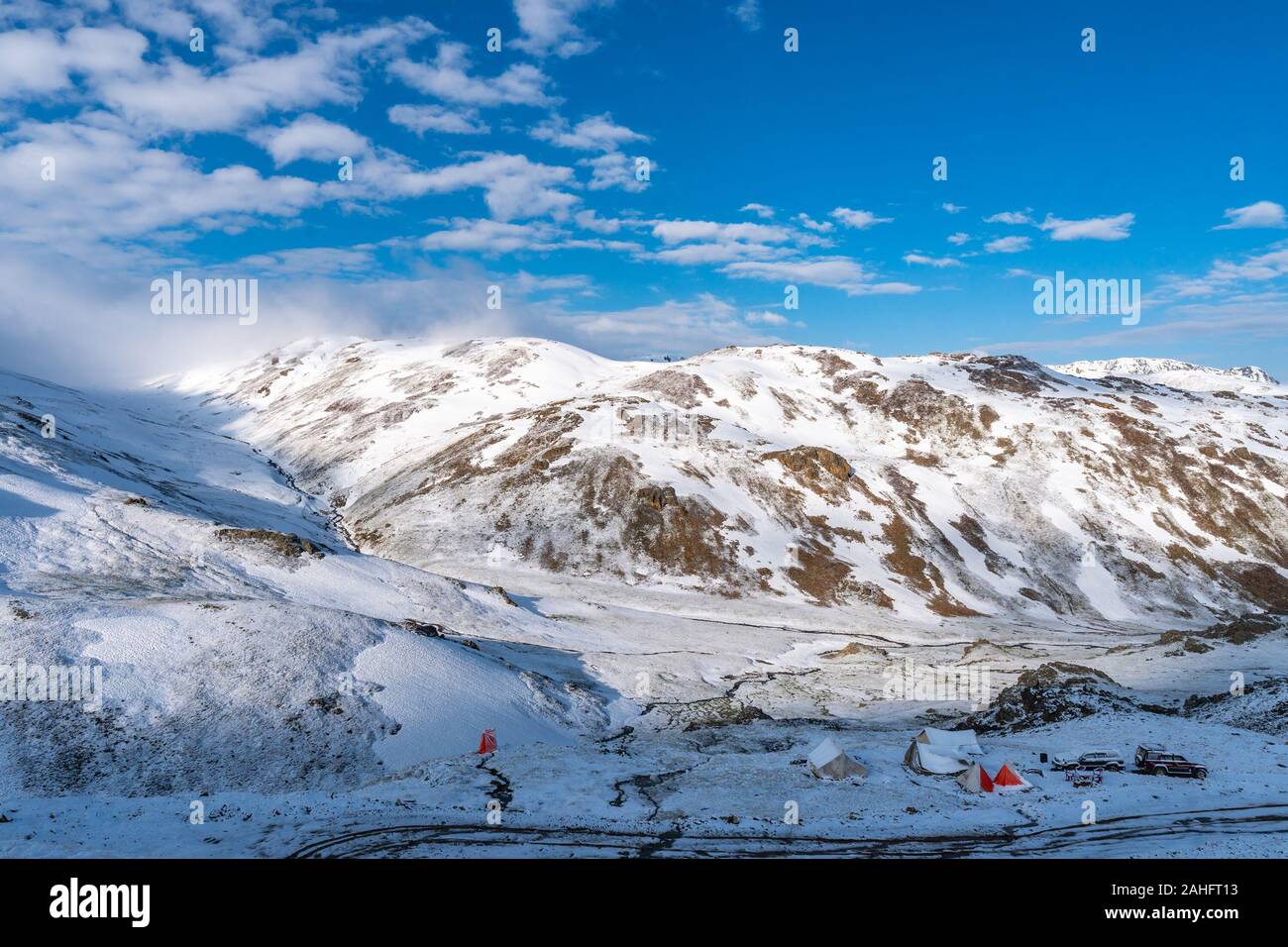 Deosai National Park Picturesque Breathtaking View of Snowy Landscape ...
