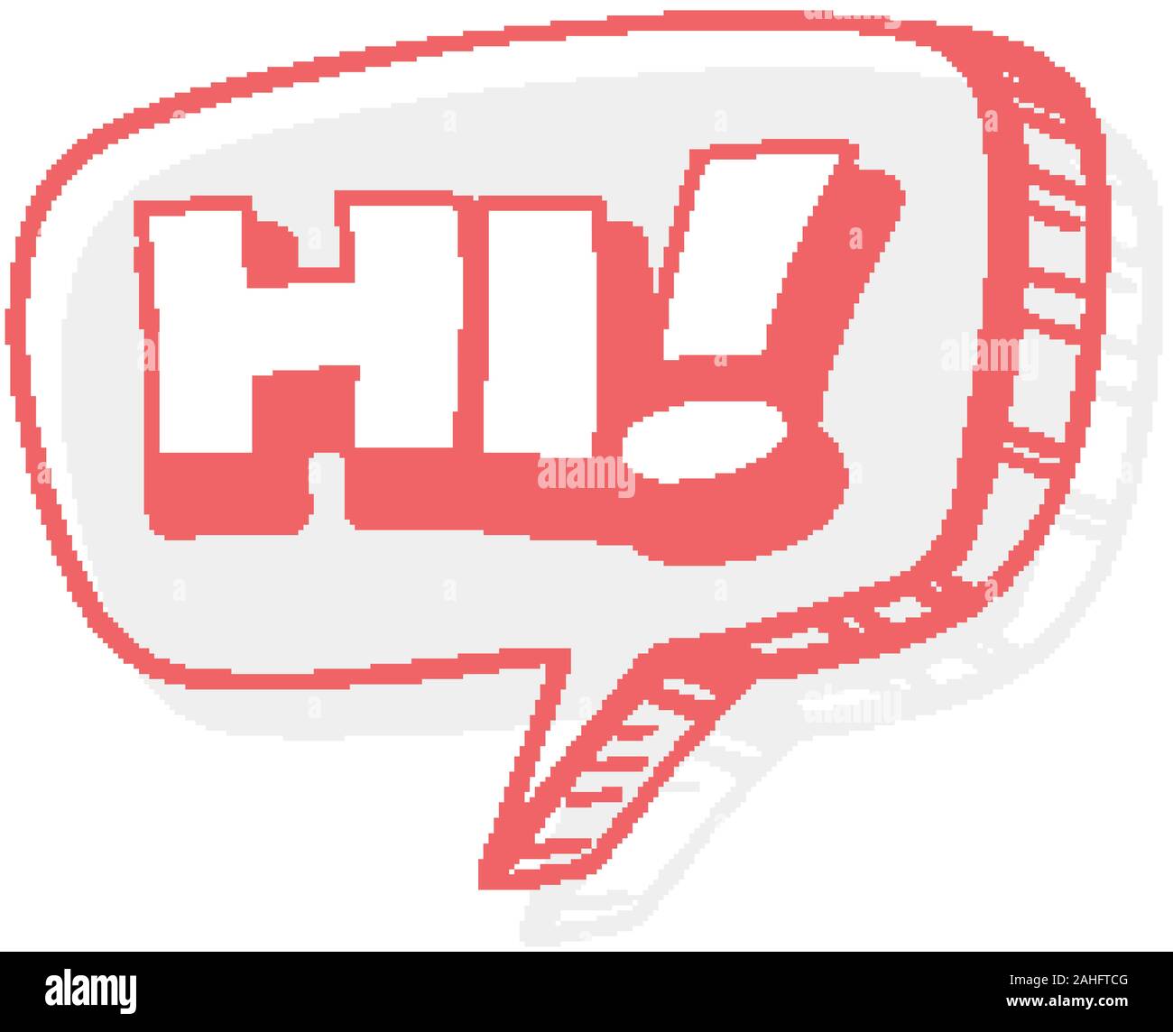 Expression words design for hi illustration Stock Vector Image & Art ...