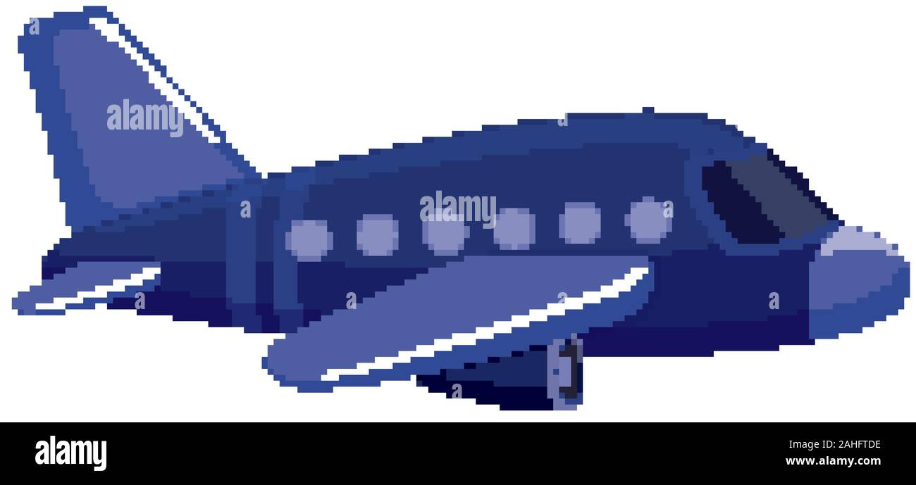 Single picture of blue airplane illustration Stock Vector Image & Art ...