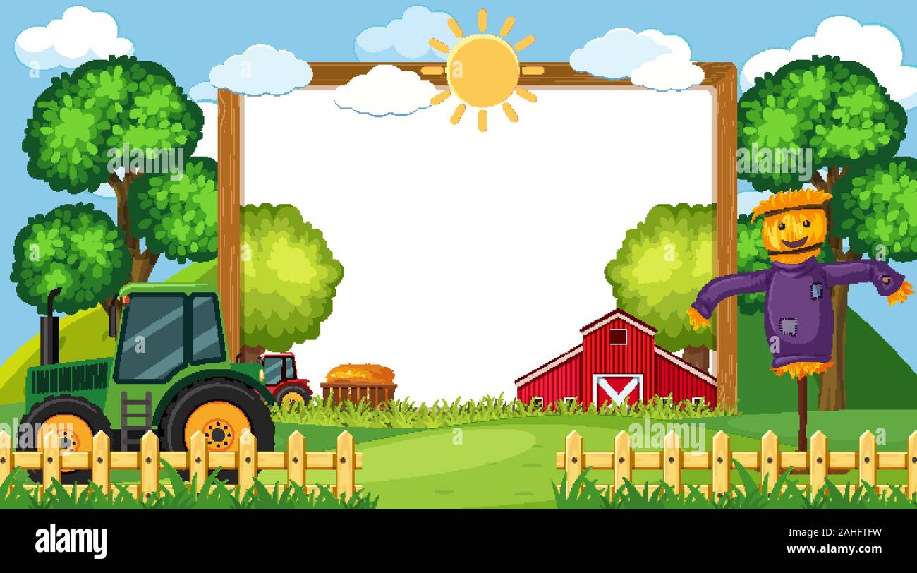 Border template with in background illustration Stock Vector Image ...