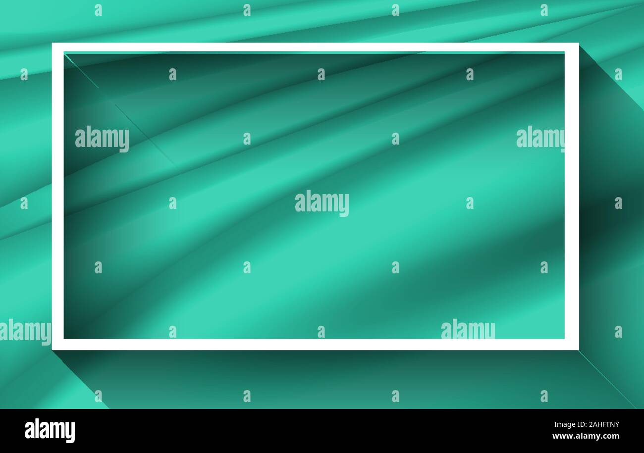 Frame template design with green background illustration Stock Vector ...