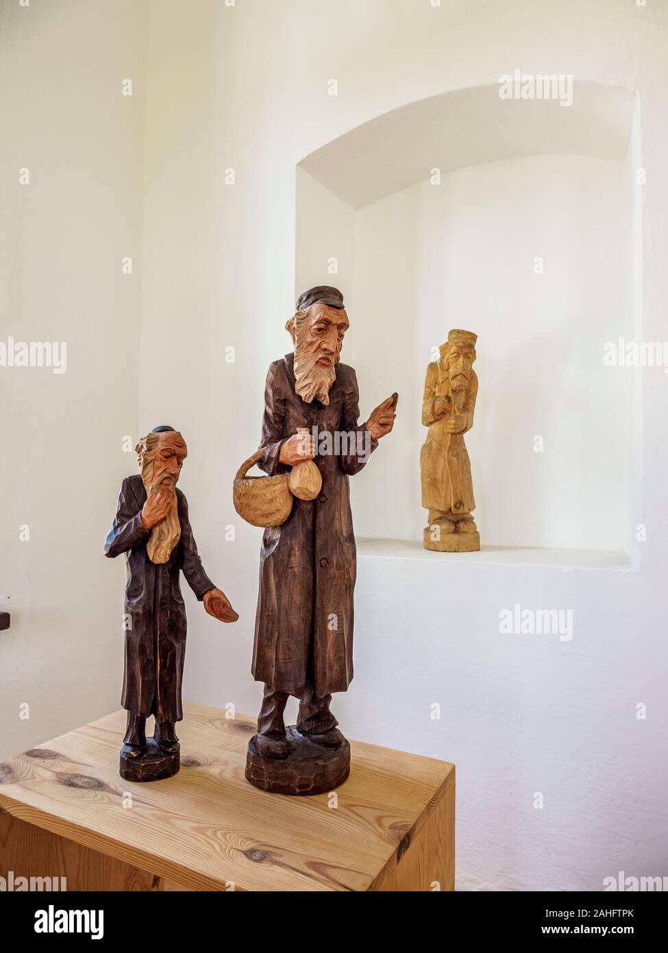 Jews Sculptures, folk art, Great Synagogue, Wlodawa, Lublin Voivodeship ...