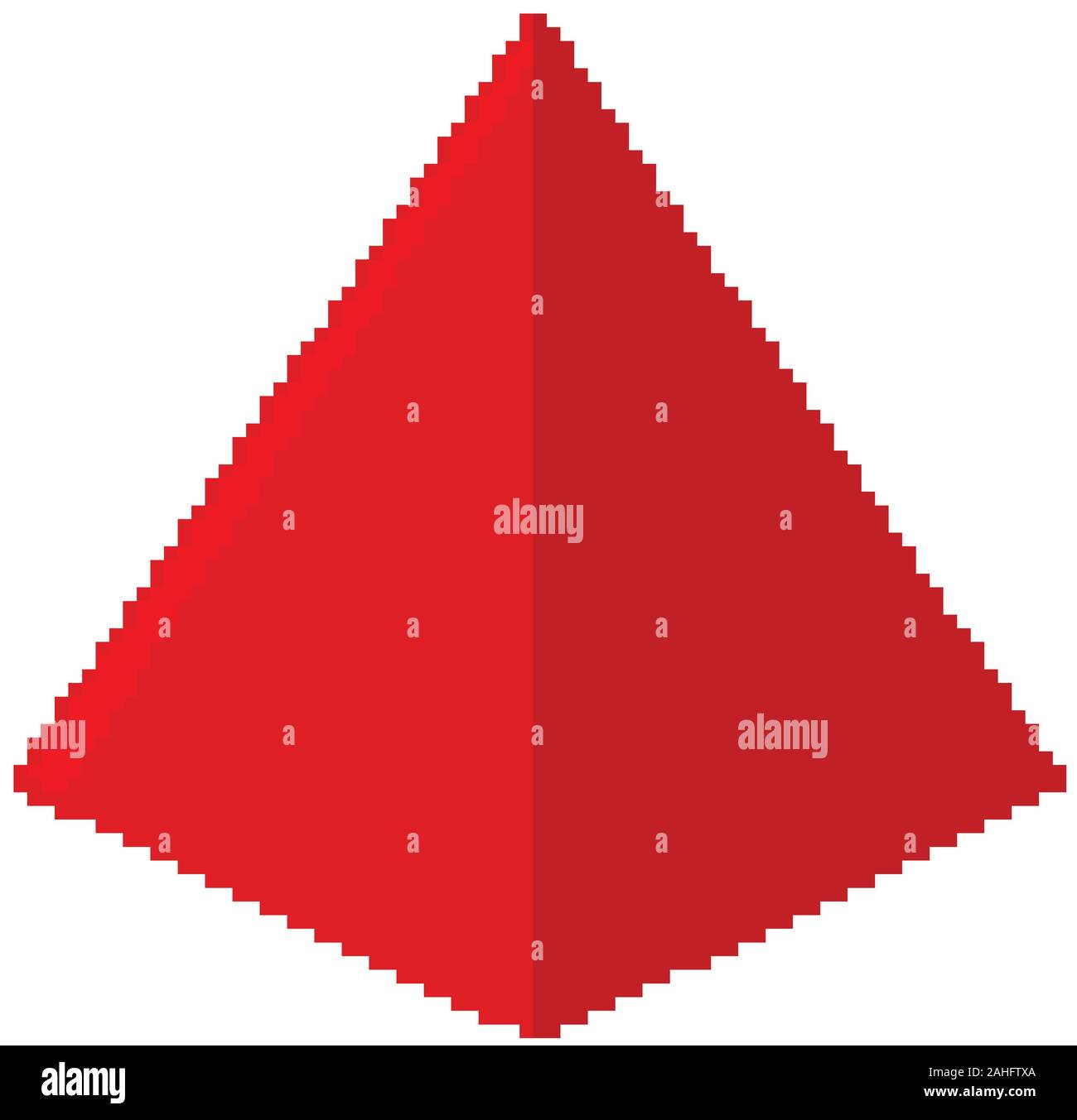Geometric shape of triangle in red illustration Stock Vector Image ...