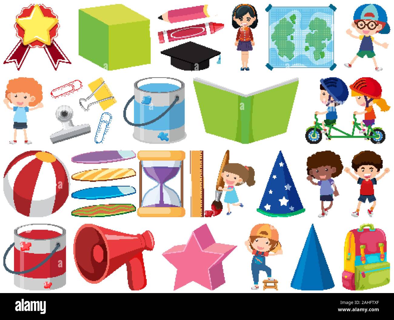 Colourful surfboard Stock Vector Images - Alamy