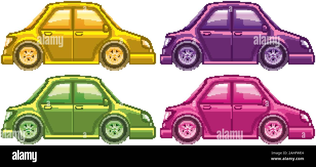 Cars in pictures Stock Vector Images - Alamy